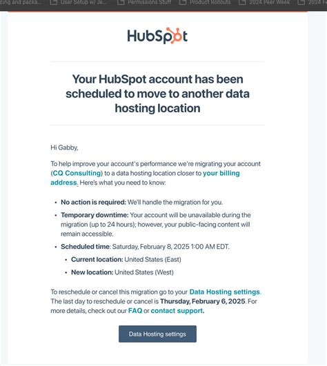 Migrate Your Account Data To Another Regional Data Center
