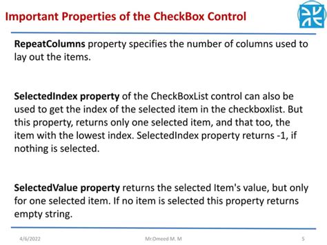 Checkboxlist Control Ppt