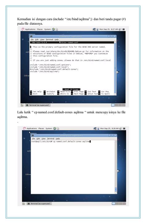 Cara Install Dan Konfigurasi Web Berserta Dns Server Debian 65 Docx