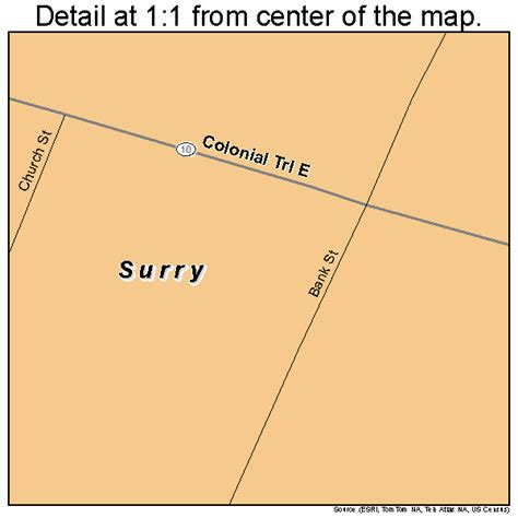Surry Virginia Street Map 5176880