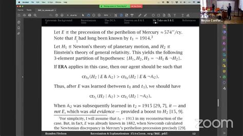 Bayesianism And Explanationism Youtube