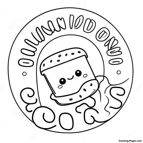 Dunkin Donuts Logo Coloring Page Coloring