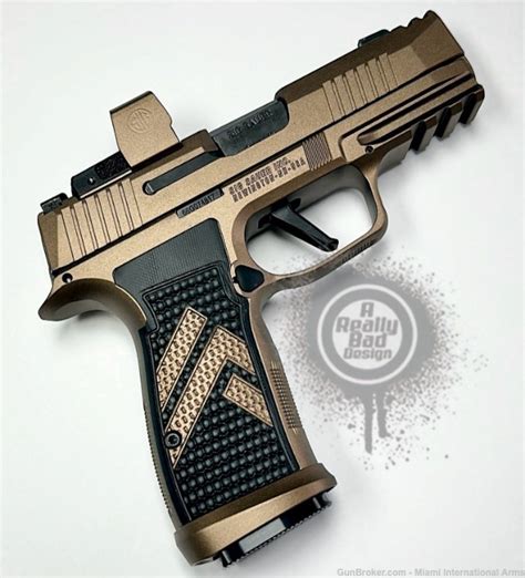 Custom Sig P365 Axg Legion 9mm Edc Or Hazel Bronze Fde Hazelnut Semi