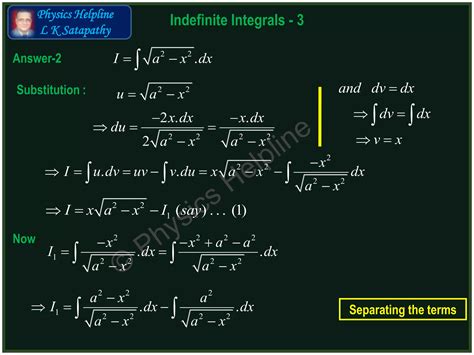 Indefinite Integral 3 Ppt