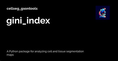 Giniindex Cellseggsontools