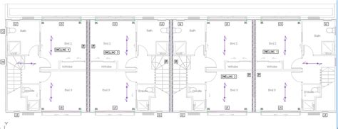 Second Floor Plan Of The Row House Design In AutoCAD 2D Drawing CAD File Dwg File Cadbull
