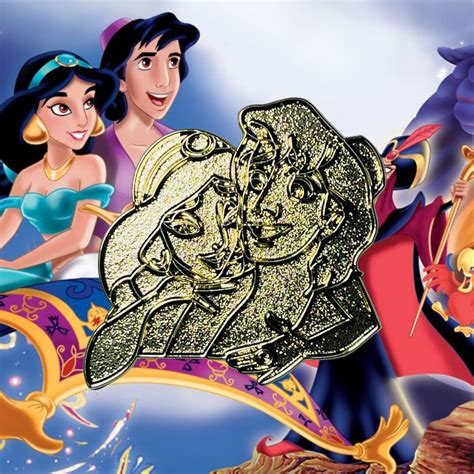 Aladdin Pins Aladdin Jasmine Test Gold Aladdin Enamel Pin Etsy