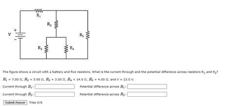 solved r1 rz rz r4 the figure shows circuit with battery and five