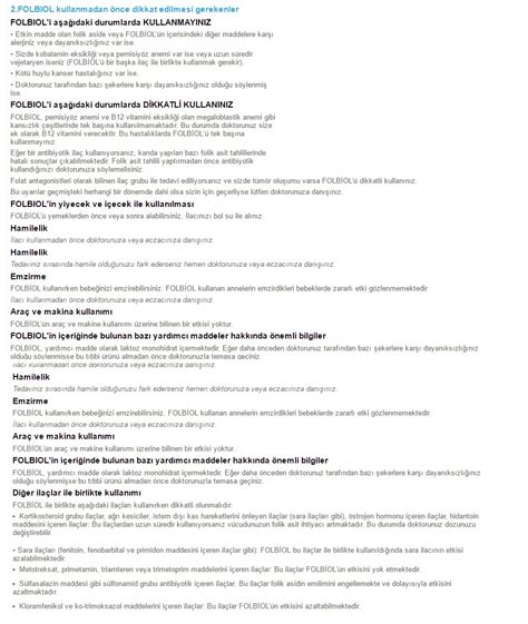 Folbiol Nedir Ne İşe Yarar Yan Etkileri Kullanım Şekli Fiyatı
