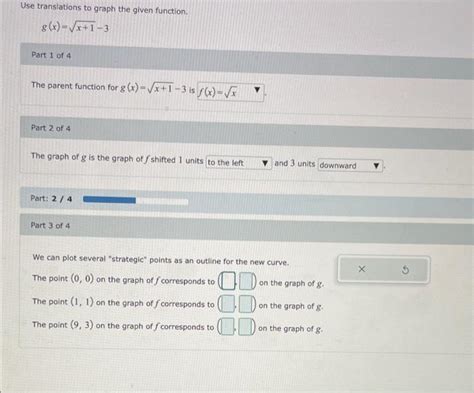 solved use translations to graph the given function