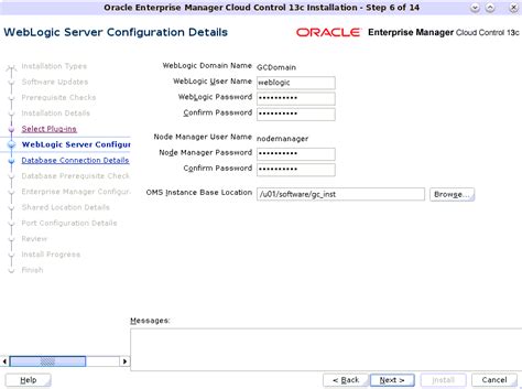 installing oracle enterprise manager cloud control