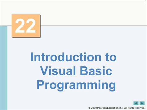 Ppt Introduction To Visual Basic Programming Powerpoint Presentation