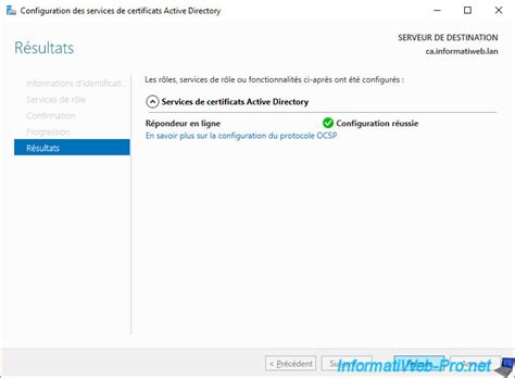 install and configure an ocsp responder to manage certificate