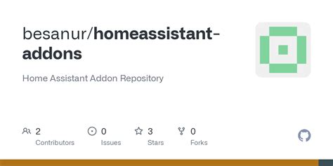 Github Besanur Homeassistant Addons Home Assistant Addon Repository