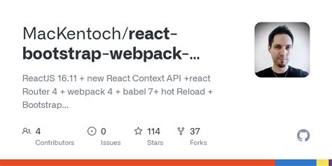 React Bootstrap Webpack Starterfrontsrcindexhtml At Master · Mackentochreact Bootstrap