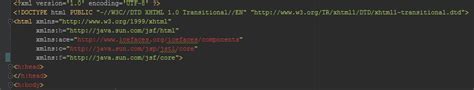Jsf Xmlns Uri Not Registered In Intellij Idea Stack Overflow