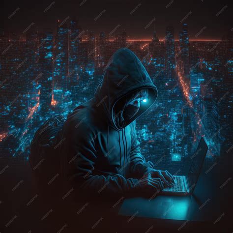 Premium Photo Cyber Criminal Coding For Financial Scam Or Spam Generative Ai