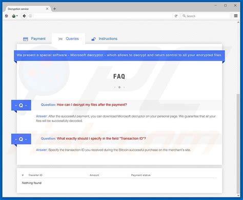 Microsoft Decryptor Ransomware Decryption Removal And Lost Files
