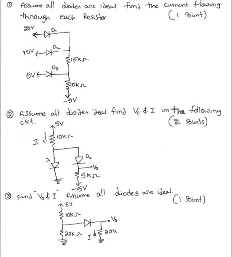 Solved Assume All Diodes Are Ideal Find The Current Flowing