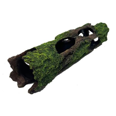 Aqua One Log Hide With Moss Large 37537 Fast Delivery Abyss Aquatics Uk