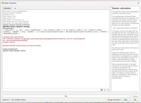 Qgis Error Using The Raster Calculator Geographic Information Systems Stack Exchange