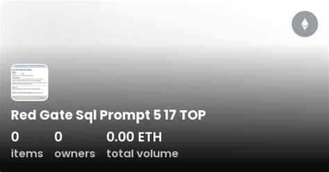 Red Gate Sql Prompt 5 17 Top Collection Opensea