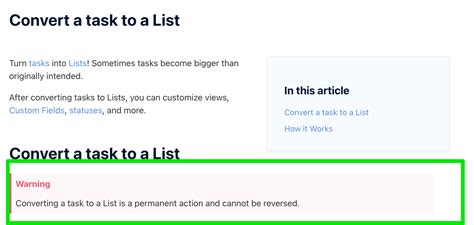 Convert List And Tasks To Task And Subtasks Voters ClickUp