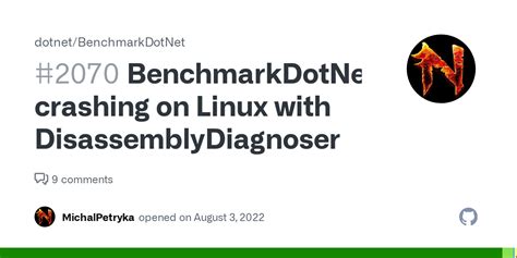 Benchmarkdotnet Crashing On Linux With Disassemblydiagnoser · Issue