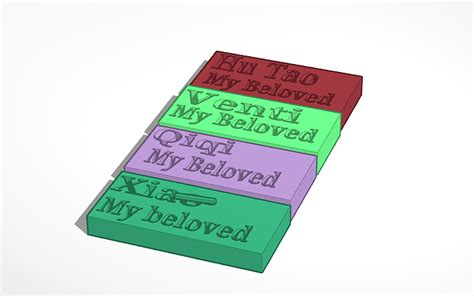 3d Design Genshin My Beloved Tinkercad