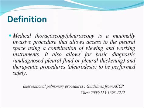 Medical Thoracoscopy Ppt