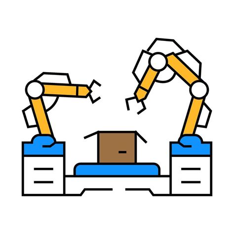 Factory Automation Manufacturing Engineer Icon Color Illustration 49827435 Vector Art At Vecteezy