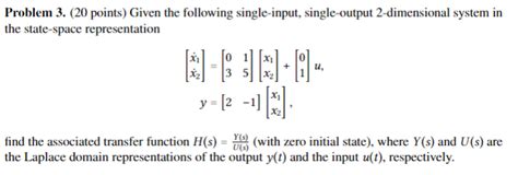 Solved Problem Points Given The Following Chegg Com
