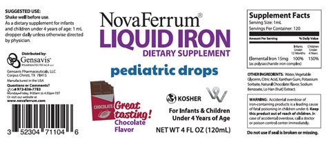 Novaferrum® Liquid Iron Dietary Supplement