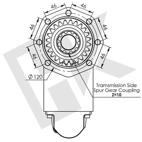 Eaton 570 Double Gear Pto Pneumatic With Flange