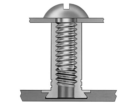 Css M4 4 Stainless Steel Standoffs Types Css Csos M4 X 0 7 Pem® Fastening Products