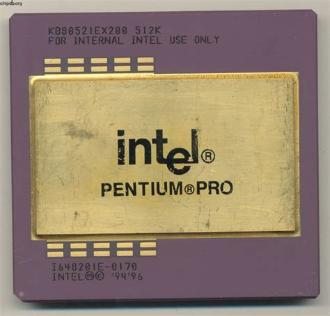 Intel Pentium Pro Mhz Intel Pentium Pro Kb Ex For Internal Intel Use Only