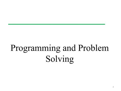 Fundamentals Of Programming Lecture 1pptx