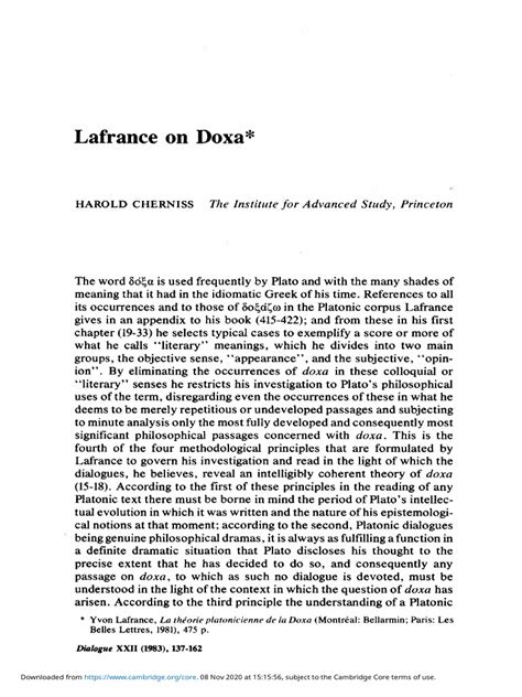 Div Class Title Lafrance On Doxa A Href Fn01 Ref Type Fn A Div Pdf Plato Idea