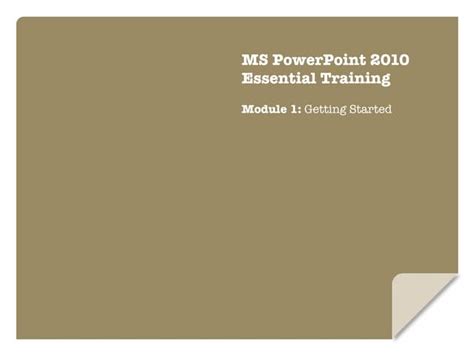 Power Point 2016 Module 1 Ppt Presentation Pptx