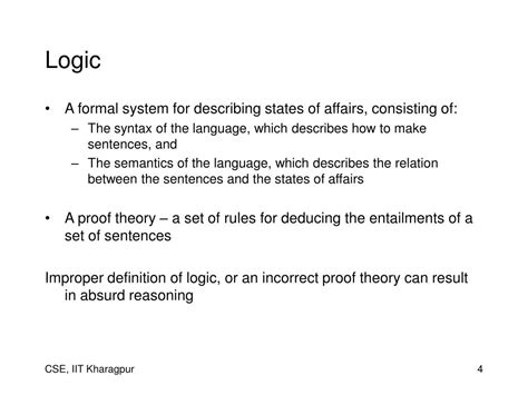 PPT Knowledge Based Systems Logic And Deduction PowerPoint Presentation ID