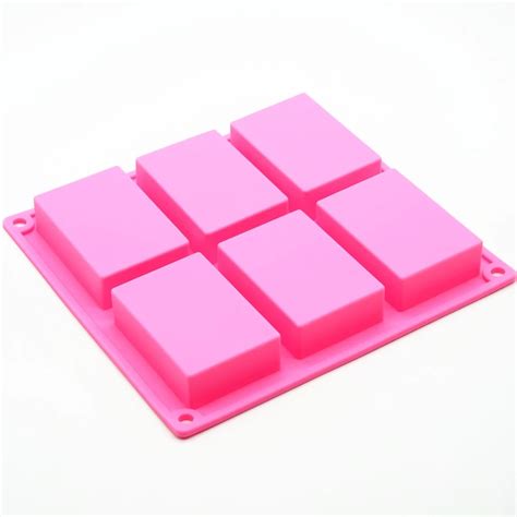 Custom Silicone Molds For Soap Making Silicone 6 Cavity Soap Molds