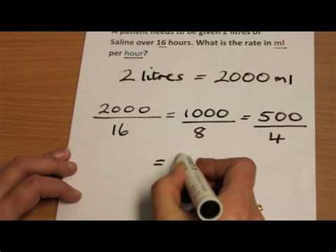Calculating Infusion Rates YouTube