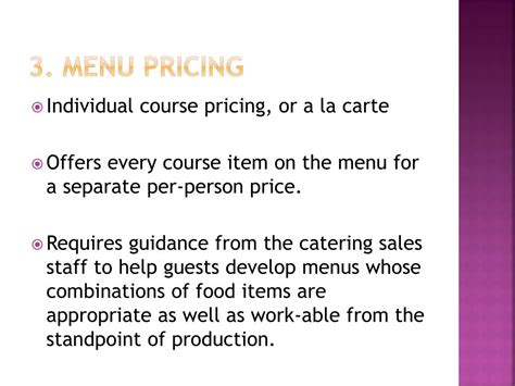 PPT Catering Menu Pricing And Controls PowerPoint Presentation Free Download ID 1644459