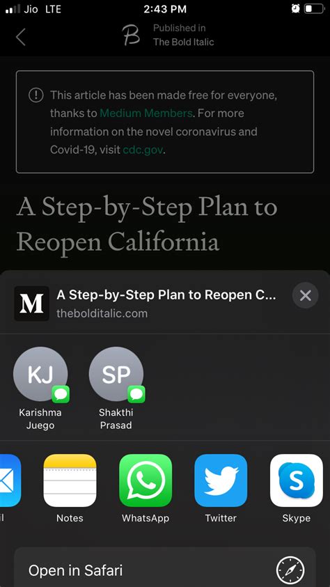 How To Program The Ios Share Sheet Image In The Header Section See