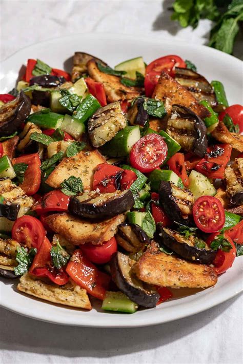Eggplant Salad The Mediterranean Dish
