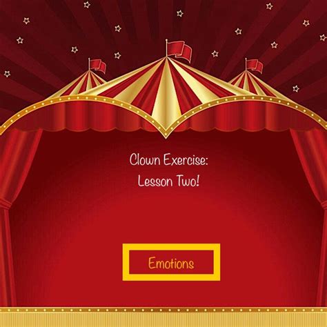 Clown Exercise Lesson Two Clownantics