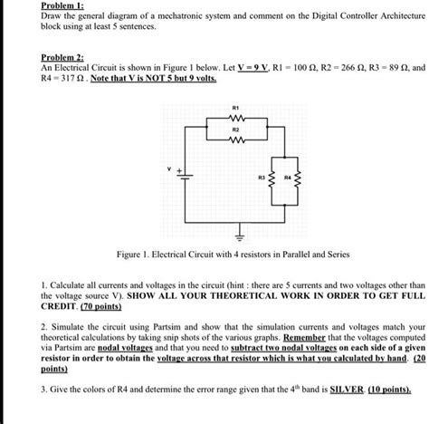 solved problem 1 draw the general diagram of a mechatronic system and