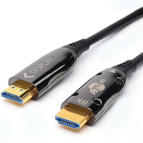 Кабель Atcom Hdmi 10 м High Speed Metal Gold Optical 8k Ver 2 1