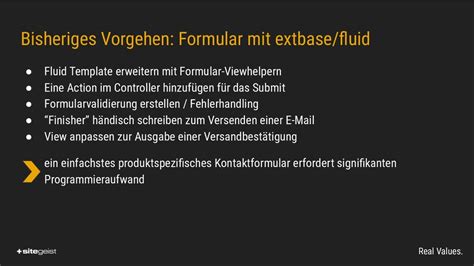 typo3 form framework in eigenen extensions speaker deck