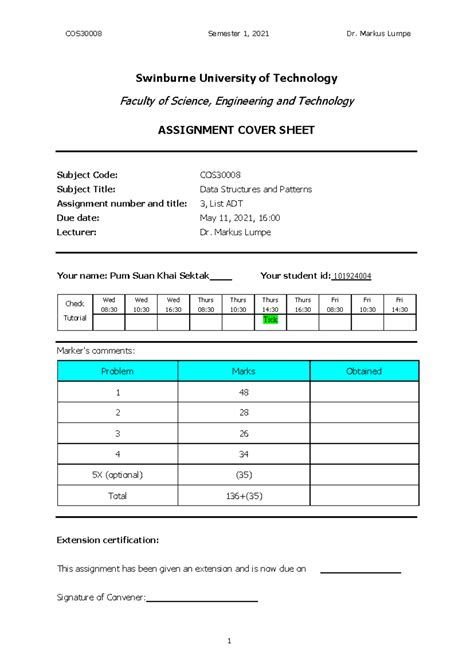 Assignment 3 Solution Documents Doublylinkedlist Cos30008 Semester 1 2021 Dr Markus Lumpe